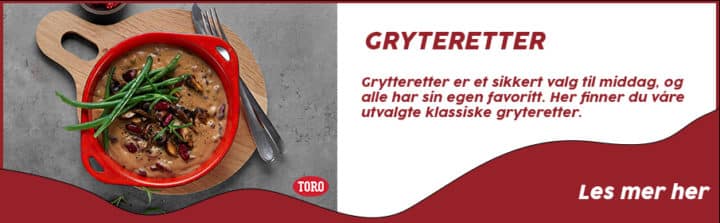 6 gryteretter for kalde dager - TORO