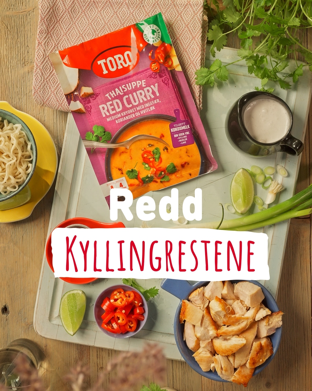 Thaisuppe med wokrester - TORO