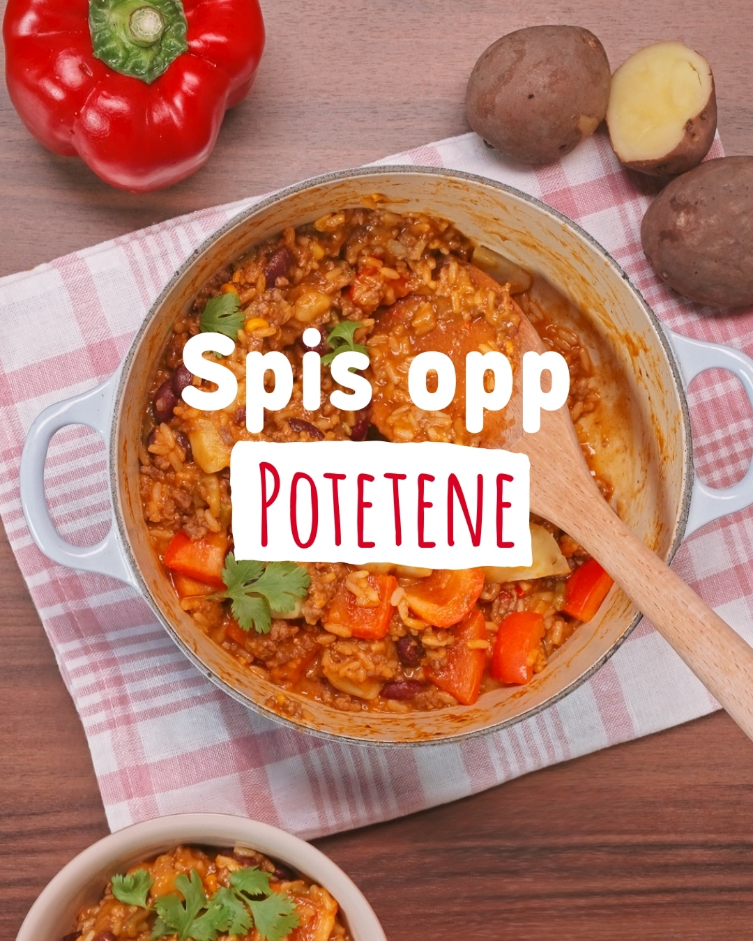 Amerikansk gryte med rester av potet - TORO